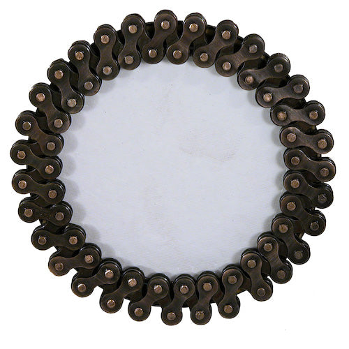 Round Upcycled Bike Chain Photo Frame – Natural Art Supplies