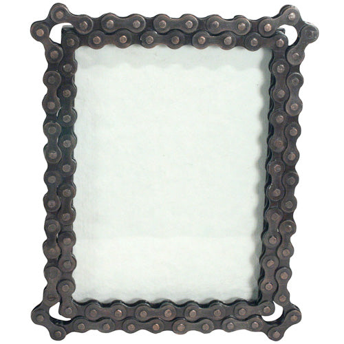 Rectangular Upcycled Bike Chain Photo Frame – Natural Art Supplies