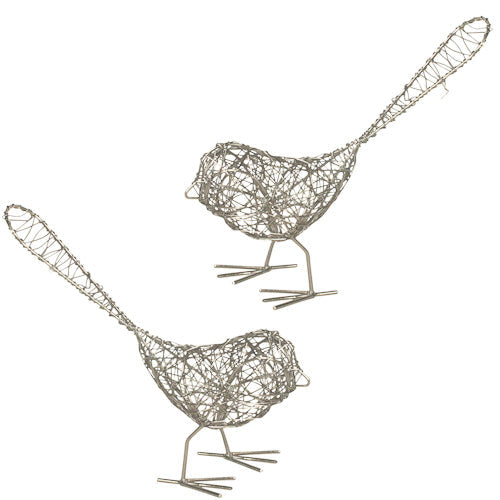 Recycled Wire Bird Sculptures - Set of 2 – Natural Art Supplies