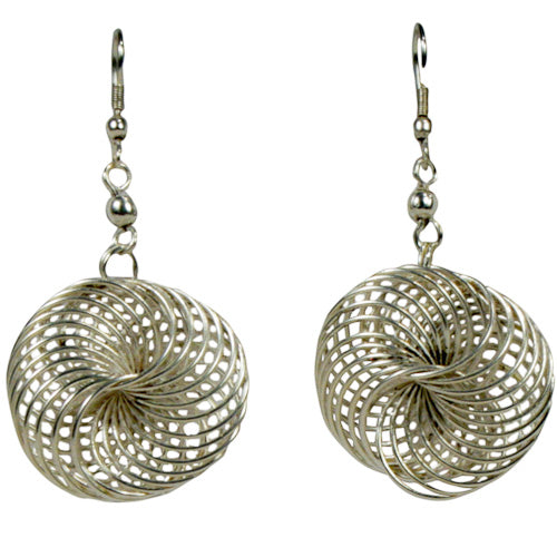 Silver Interwoven Wire Earrings – Natural Art Supplies