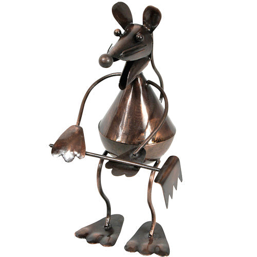 Metal Mouse Sculpture w/ Rake – Natural Art Supplies