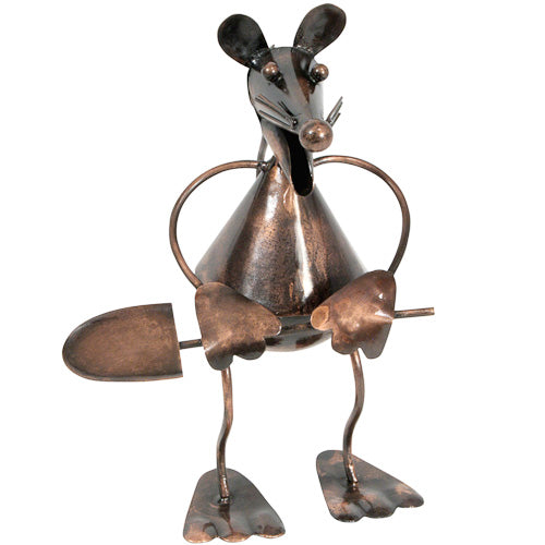 Metal Mouse Sculpture w/ Shovel – Natural Art Supplies